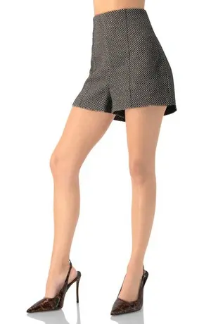 IVONNE Tailored Checkered Shorts