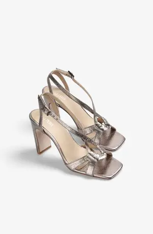 SCALPERS Metallic Heel Sandal