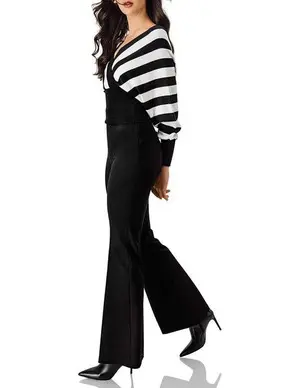 IVONNE Flared Trousers - Black