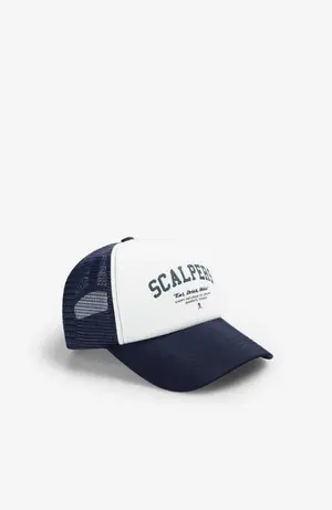 SCALPERS P Drink Trucker Cap - Blue