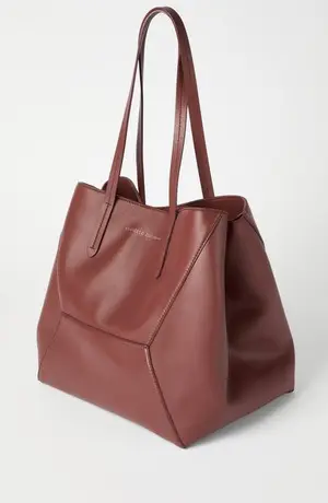 Brunello Cucinelli Calfskin Duo Tote Bag - Red