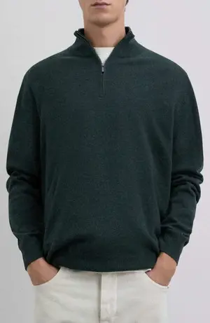 SCALPERS Peak Tricot Knit Sweater - Khaki