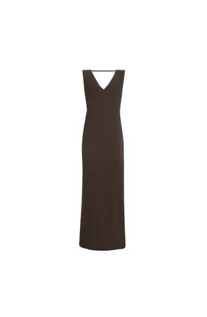 Brunello Cucinelli Rib Knit Dress - Brown