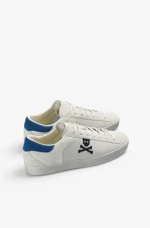 SCALPERS Henry Suede Sneakers - Whitenavy