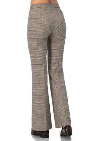 IVONNE Straight-leg Prince Of Wales Trousers - Multi-brown