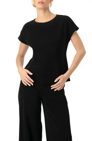 IVONNE Corduroy Off-the-shoulder Top
