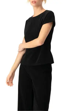 IVONNE Corduroy Off-the-shoulder Top