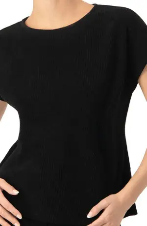 IVONNE Corduroy Off-the-shoulder Top