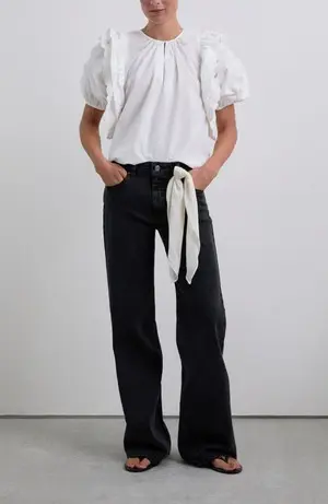 SCALPERS Poplin Puff Top
