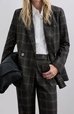 SCALPERS Checked Blazer - Browncheck