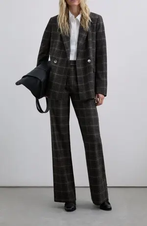 SCALPERS Checked Blazer - Browncheck