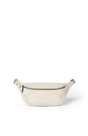 Brunello Cucinelli Brunello Cucinelli Soft Leather Belt Bag Ivory