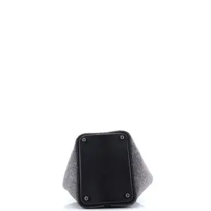 Hermès Picotin Lock Bag Felt With Leather Pm - Grey