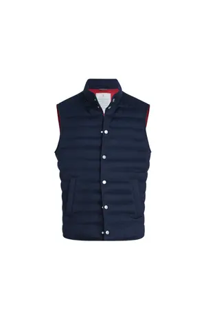 Brunello Cucinelli Cashmere Flannel Down Vest