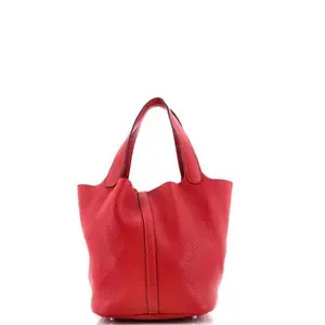 HERMES Picotin Lock Bucket Bag Clemence Mm
