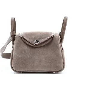 Hermès Lindy Bag Grizzly And Swift Mini - Gris Caillou