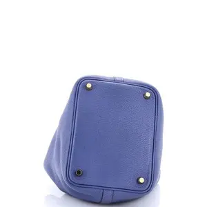 Hermès Picotin Lock Bag Clemence Pm - Blue