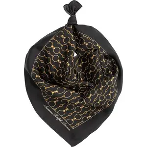 Ralph Lauren Printed Square Silk Scarf - Black