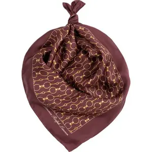 Ralph Lauren Printed Square Silk Scarf - Pinot Noir