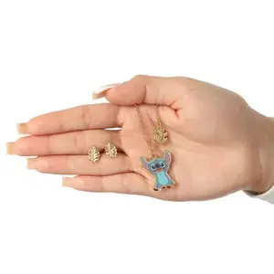 Disney Headband, Earring, And Necklace Set