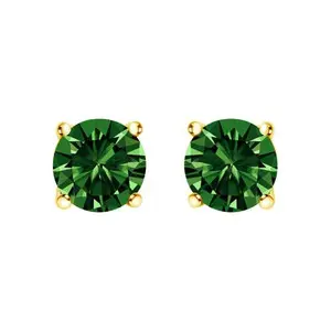 HAUS OF BRILLIANCE 14k Gold 1.0 Cttw Lab Grown Diamond Stud Earrings - Yellow