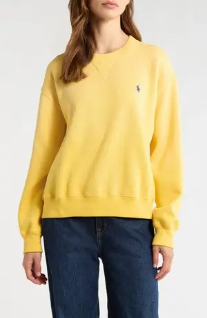 Polo Ralph Lauren Fleece Crewneck Sweatshirt - Yellow