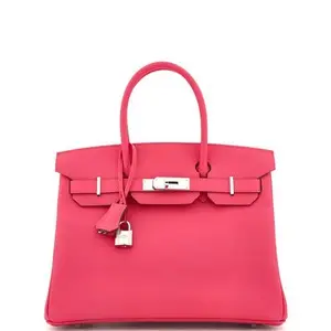 Hermès Birkin 30 Handbag Pink Epsom With Palladium Hardware Pink