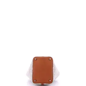 HERMES Picotin Lock Bucket Bag Felt With Leather Pm