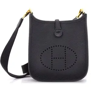 Hermès Evelyne Bag Gen Iii Clemence Tpm - Noir