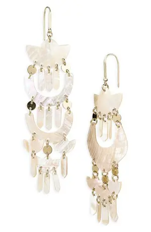 Isabel Marant Yue Mismatched Chandelier Earrings - Lotus
