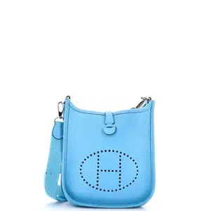Hermès Evelyne Bag Gen Iii Clemence Tpm - Blue