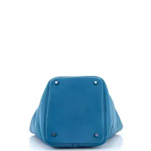 Hermès Picotin Lock Bag Clemence Mm - Blue
