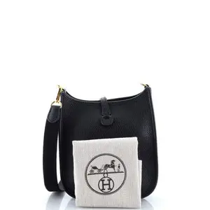 Hermès Evelyne Bag Gen Iii Clemence Tpm - Black