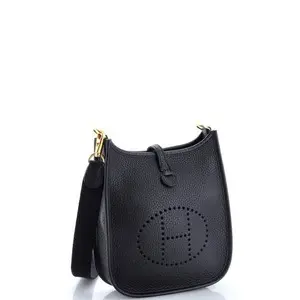 Hermès Evelyne Bag Gen Iii Clemence Tpm - Black