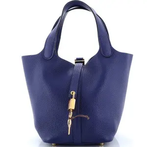 HERMES Picotin Lock Bag Maurice Pm - Bleu Saphir