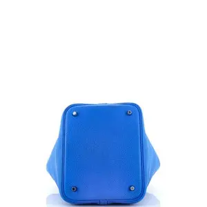 Hermès Picotin Lock Bag Clemence Mm - Blue