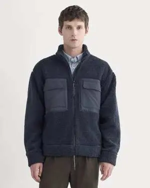 Everlane Retrack Fleece Zip-up - Deep Navy