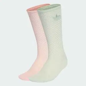 Adidas Crochet Crew Socks 2 Pairs - Sandy Pink / Linen Green