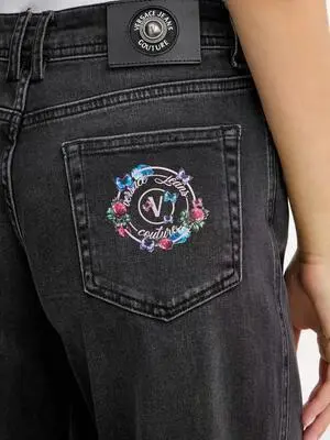 Versace Logo-embroidered Jeans