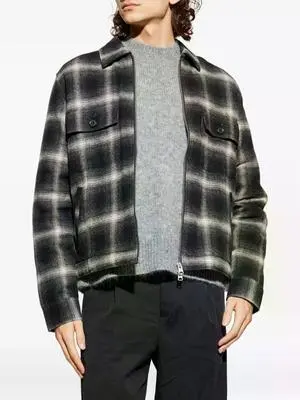 ALLSAINTS Bayo Plaid Zip-up Overshirt