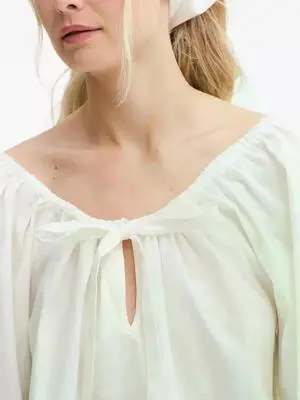 Sleeper Tie Ruffle Blouse