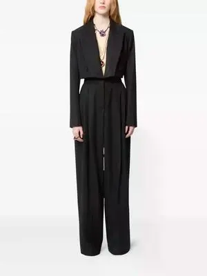 Nina Ricci Wool Cropped Double-breasted Blazer