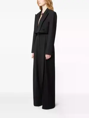 Nina Ricci Wool Cropped Double-breasted Blazer
