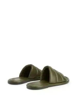 GIUSEPPE ZANOTTI Harmande Padded Slides - Green