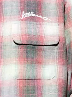 ALLSAINTS Shams Plaid Pocket Shirt - Red