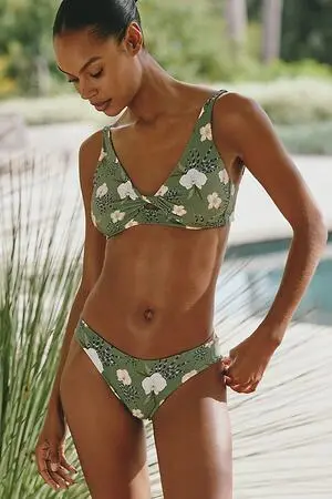MALAI Safari Mai Paramount Bikini Bottoms - Green Pattern