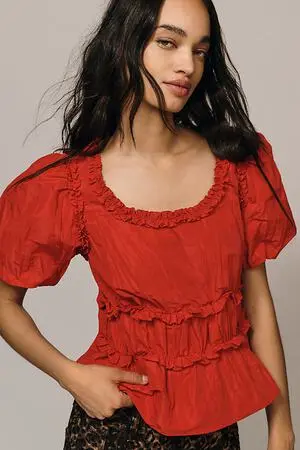 Damson Madder Scoop Neck Tops