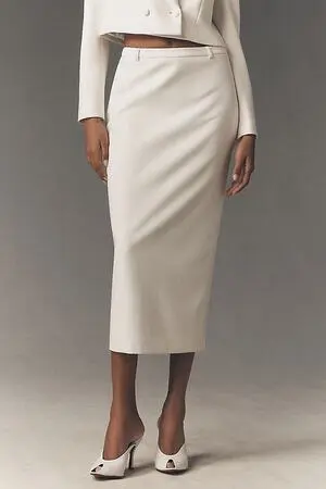 Bhldn Crepe Pencil Skirt