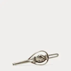 Ralph Lauren Handshake Tie Clip - Silver