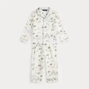 Ralph Lauren Prl X Riley Sheehey Twill Sleep Set - White